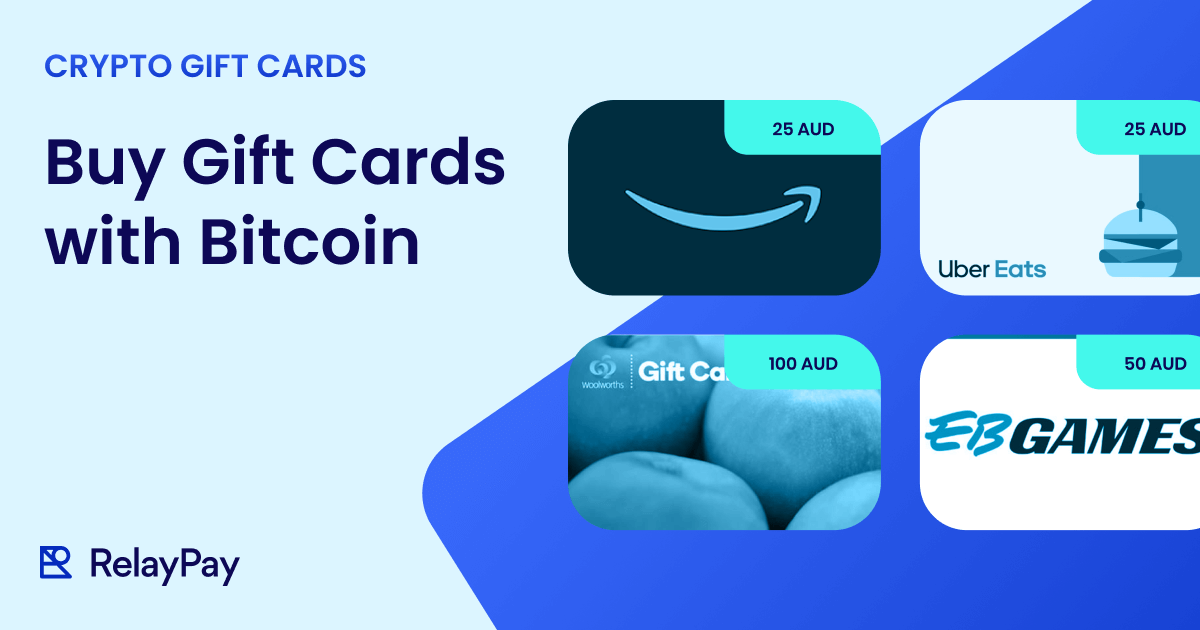Crypto Gift Cards Australia: Buy Gift Cards with Bitcoin - RelayPay