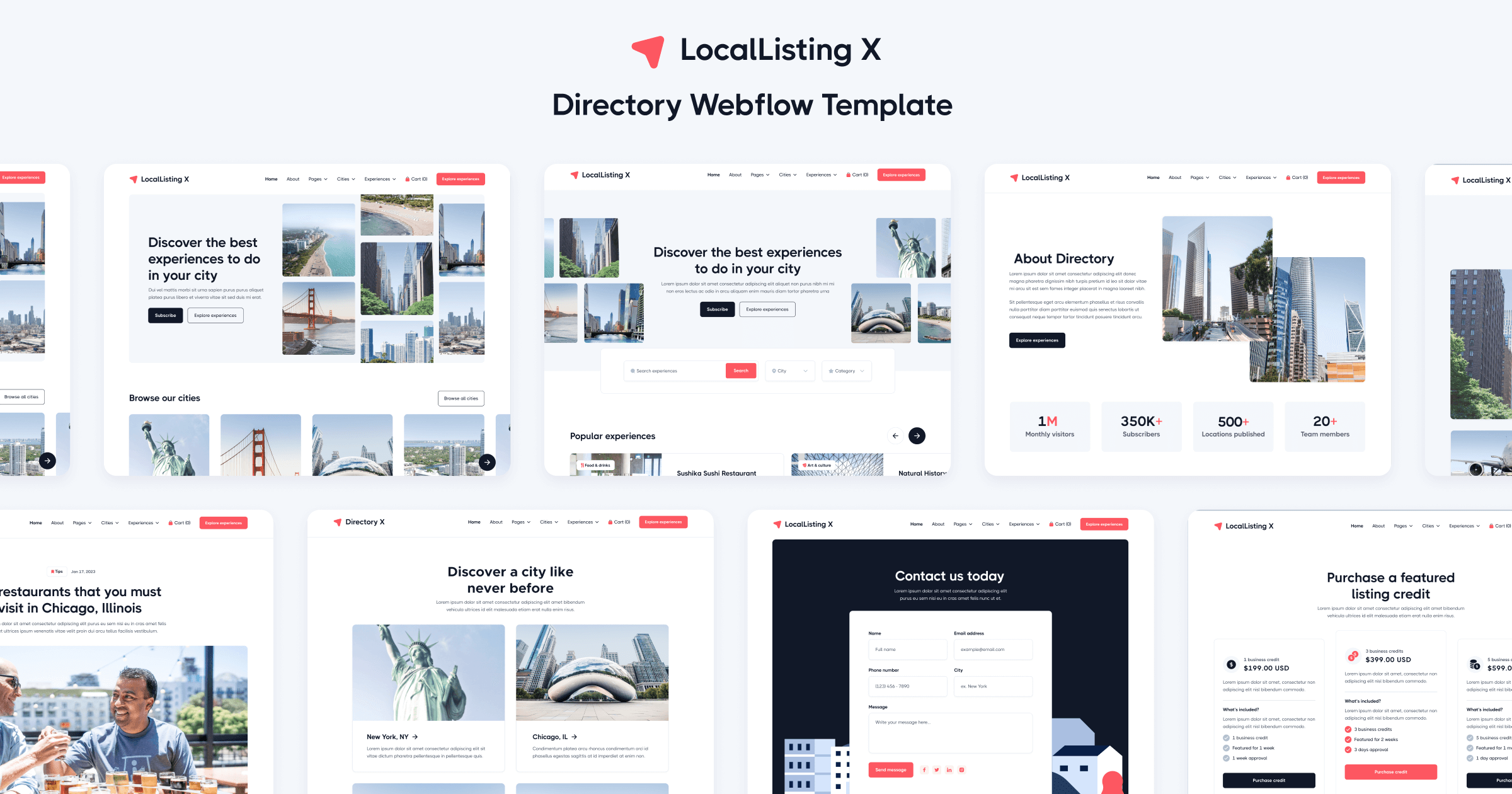 Blog V2 - LocalListing X - Webflow Ecommerce website template