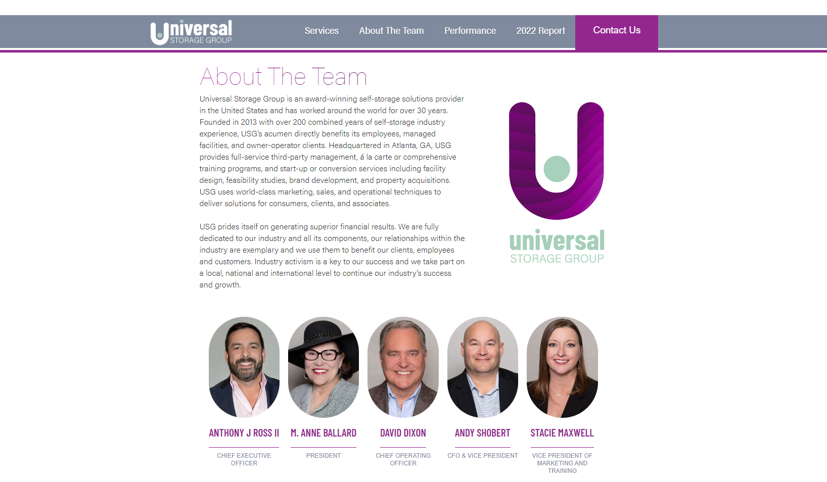About Our Team | Universal Storage Group