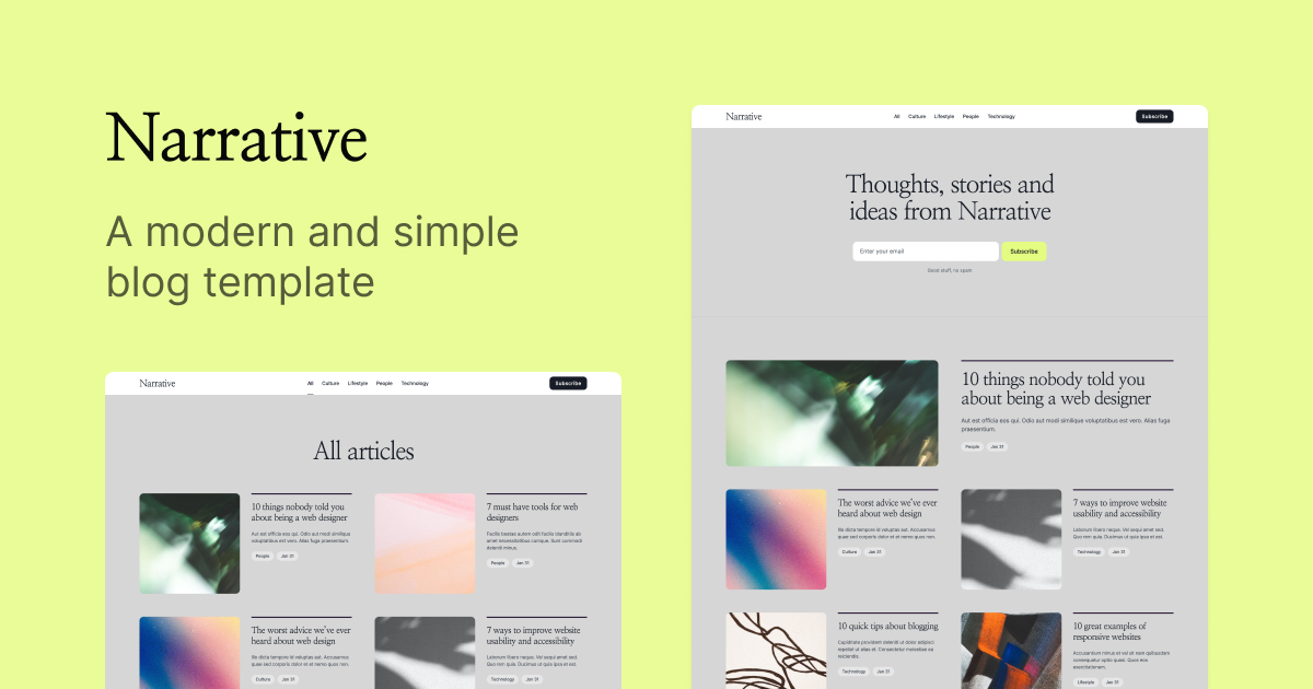 Narrative · Style Guide