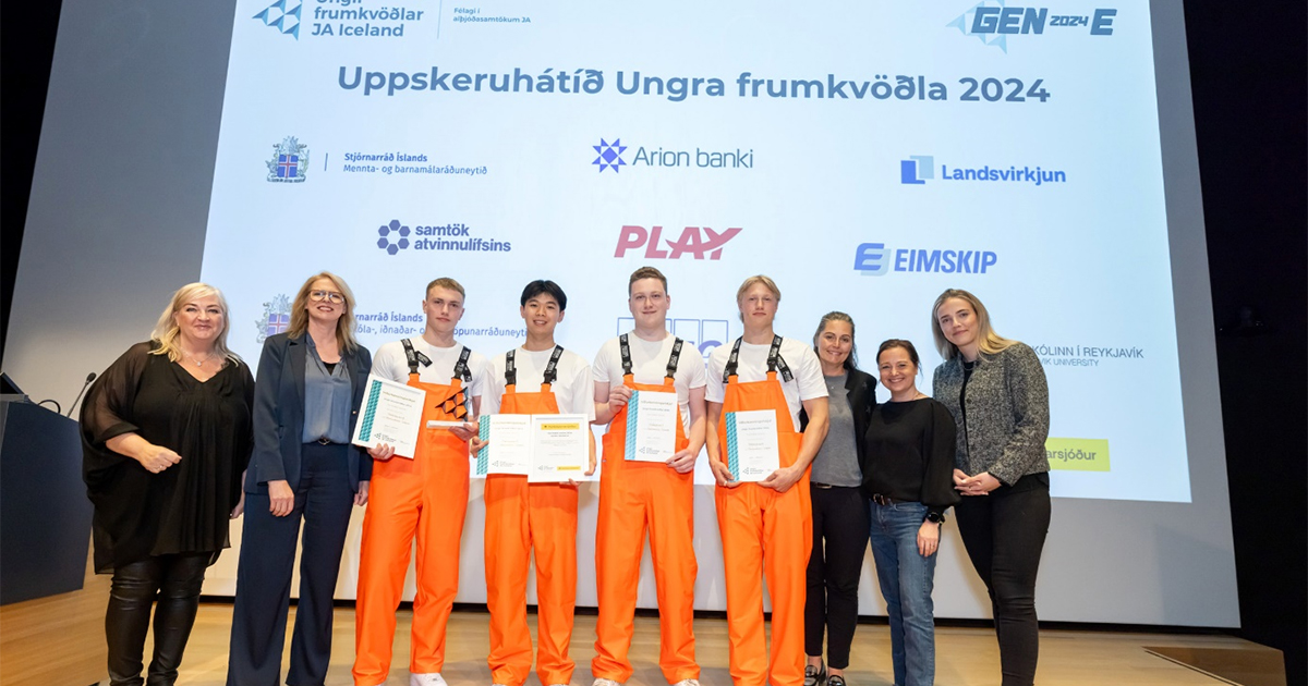 Netaprent fyrirtæki ársins 2024 í Fyrirtækjasmiðju Ungra frumkvöðla ...
