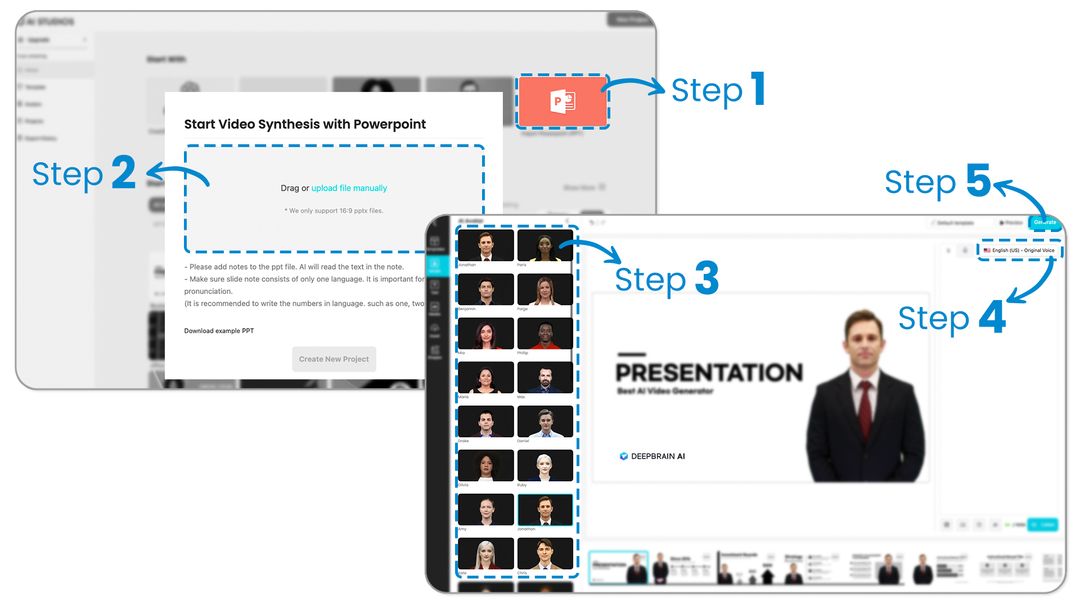 PPT to Video Converter | Create Videos with AI for Free