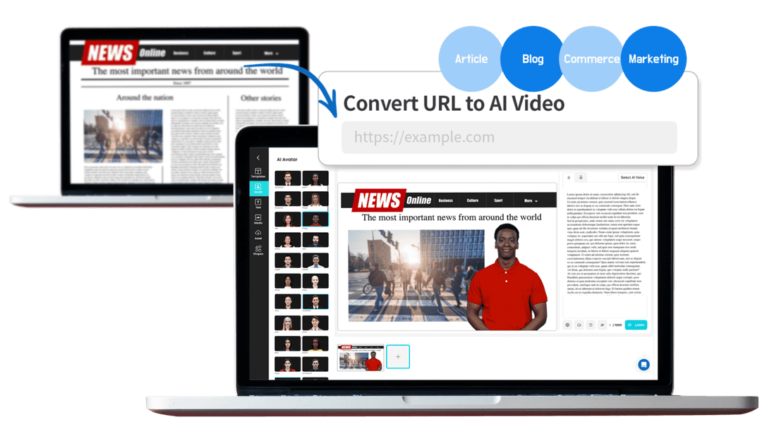 Convert Article to Video | Create Videos in Minutes with AI