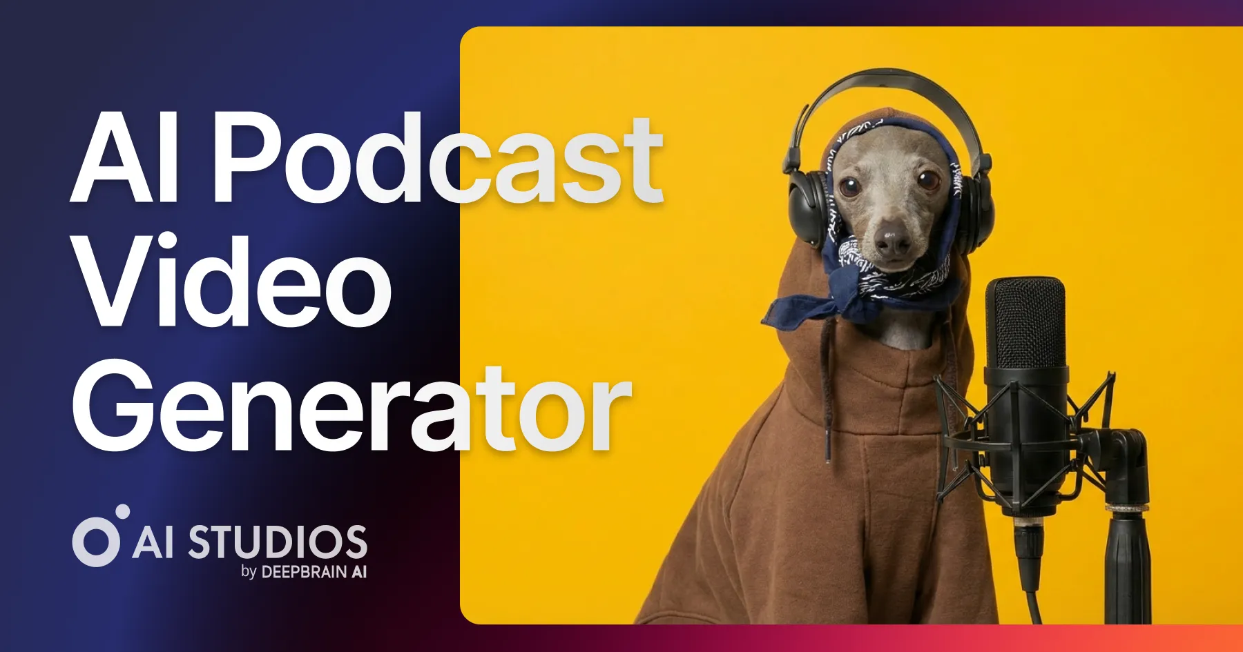 Free AI Podcast Video Generator | AI Studios