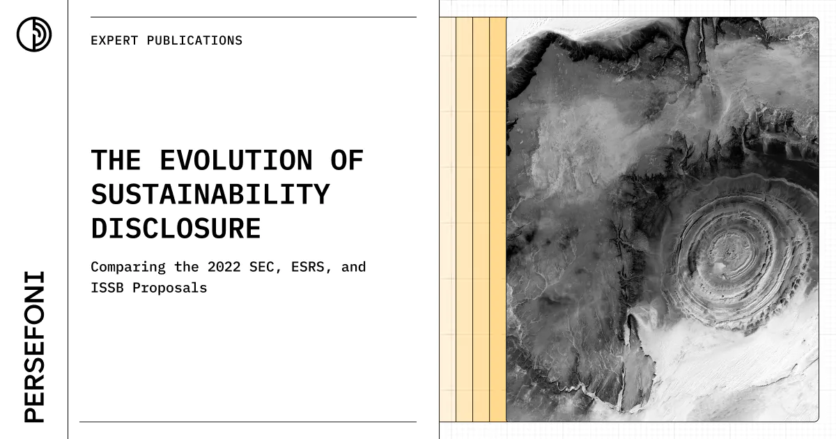The Evolution of Sustainability Disclosure - Persefoni