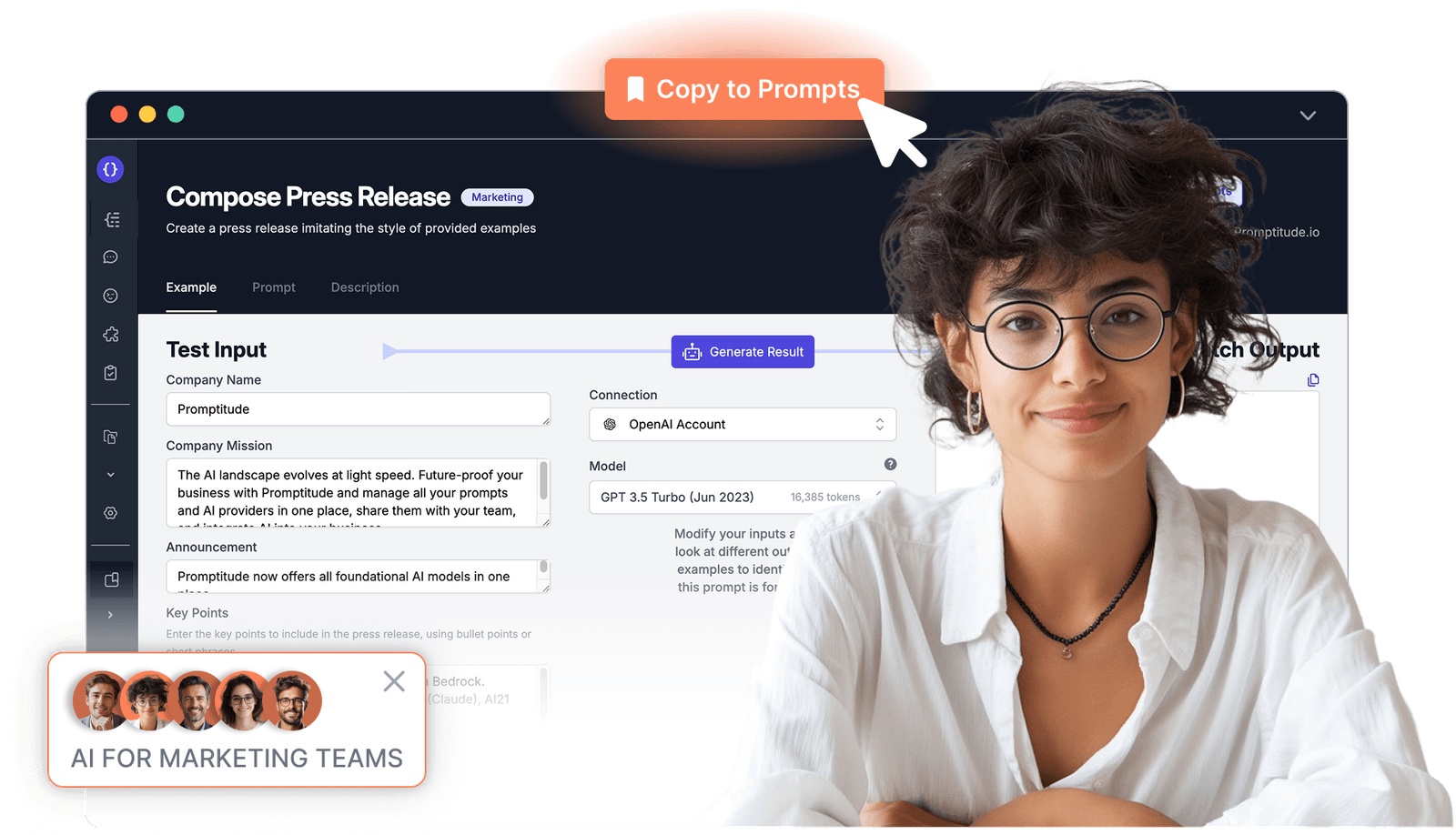 Promptitude Features for You
