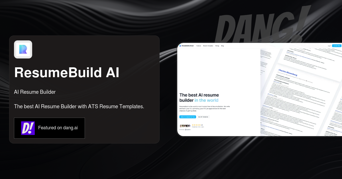 AI Resume Builder - ResumeBuild AI