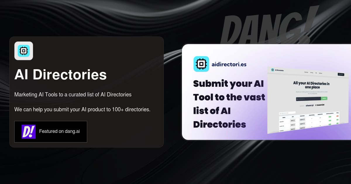 Marketing AI Tools to a curated list of AI Directories - AI Directories