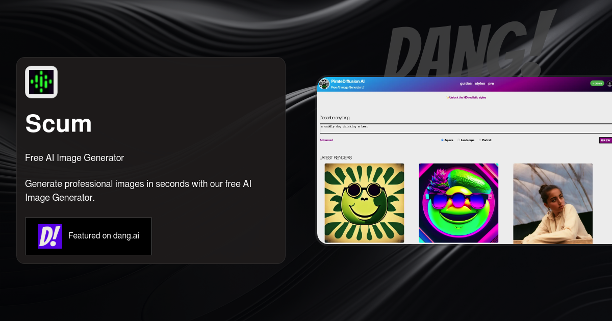 Free AI Image Generator - Scum - What happened to scum.co? Why Did Scum Shut Down?