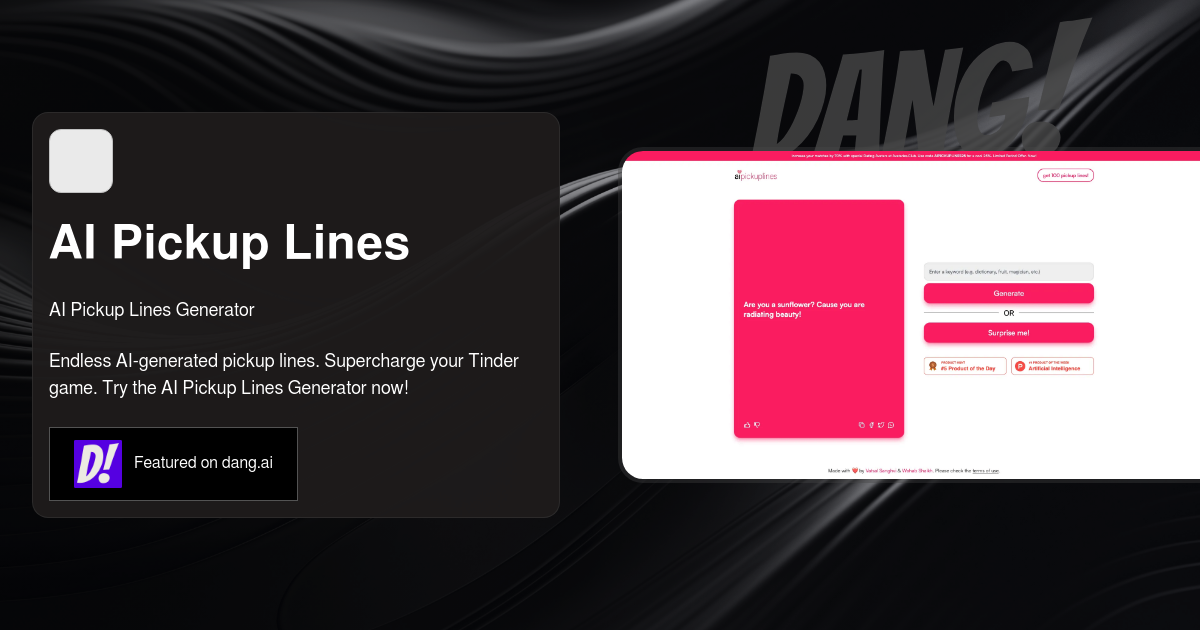 AI Pickup Lines Generator - AI Pickup Lines - What happened to ...