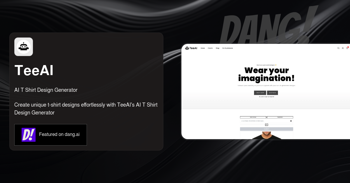 AI T Shirt Design Generator - TeeAI