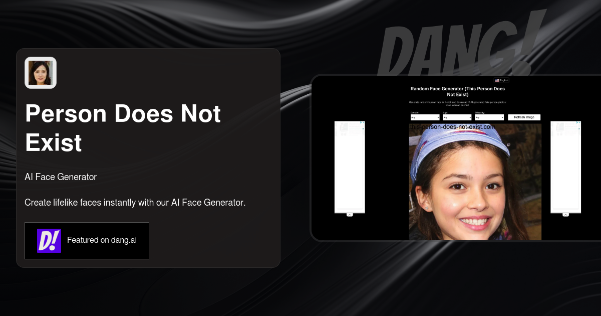 AI Face Generator - Person Does Not Exist