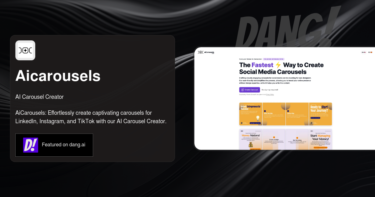 AI Carousel Creator - Aicarousels
