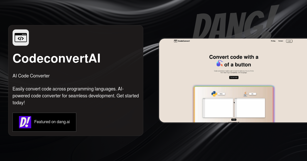 AI Code Converter - CodeconvertAI