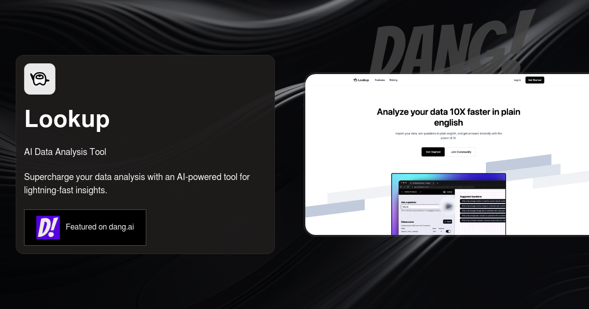 AI Data Analysis Tool - Lookup - What happened to uselookup.com? Why ...