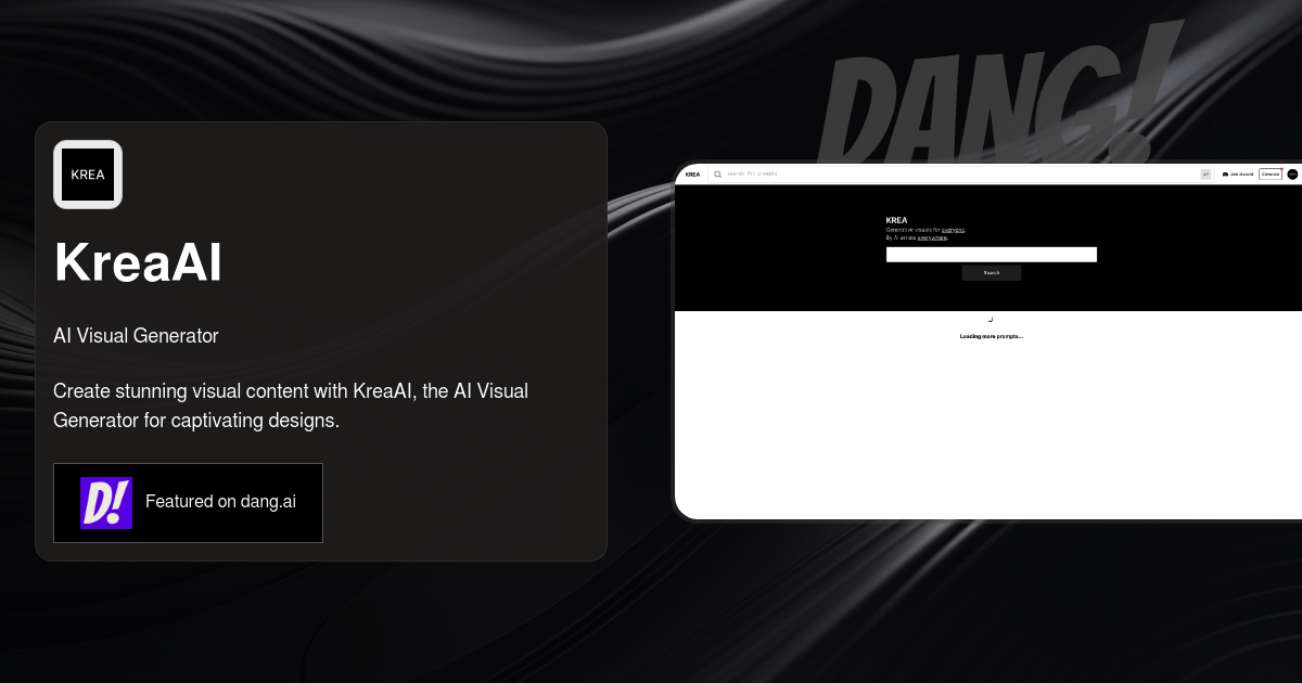 AI Visual Generator - KreaAI