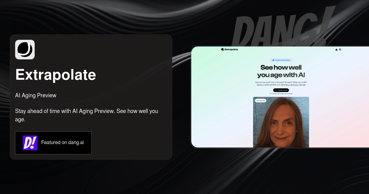 AI Aging Preview - Extrapolate