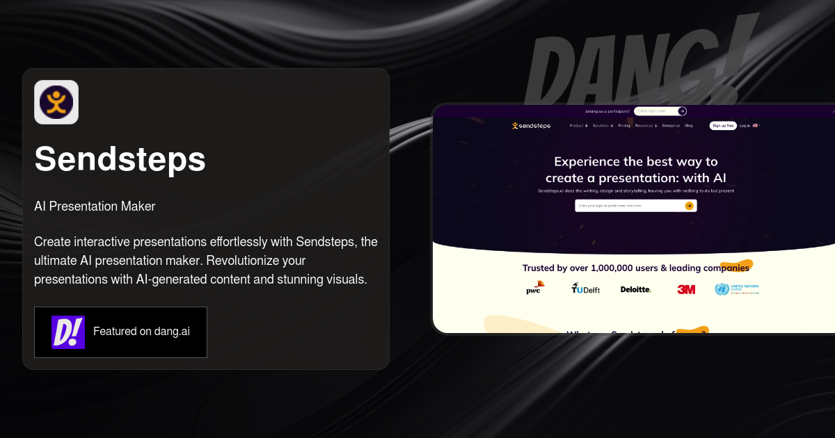AI Presentation Maker - Sendsteps