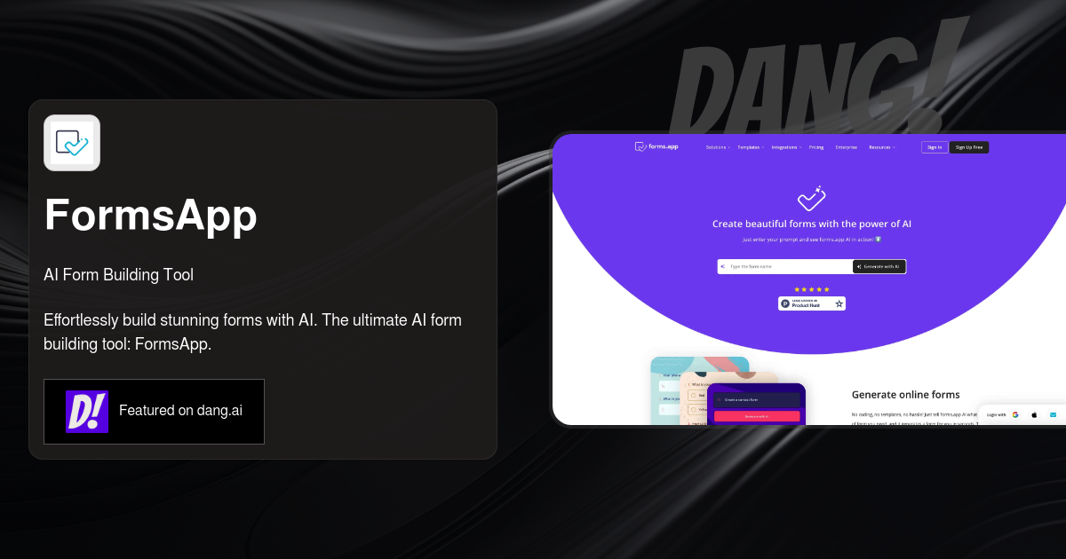 AI Form Building Tool - FormsApp