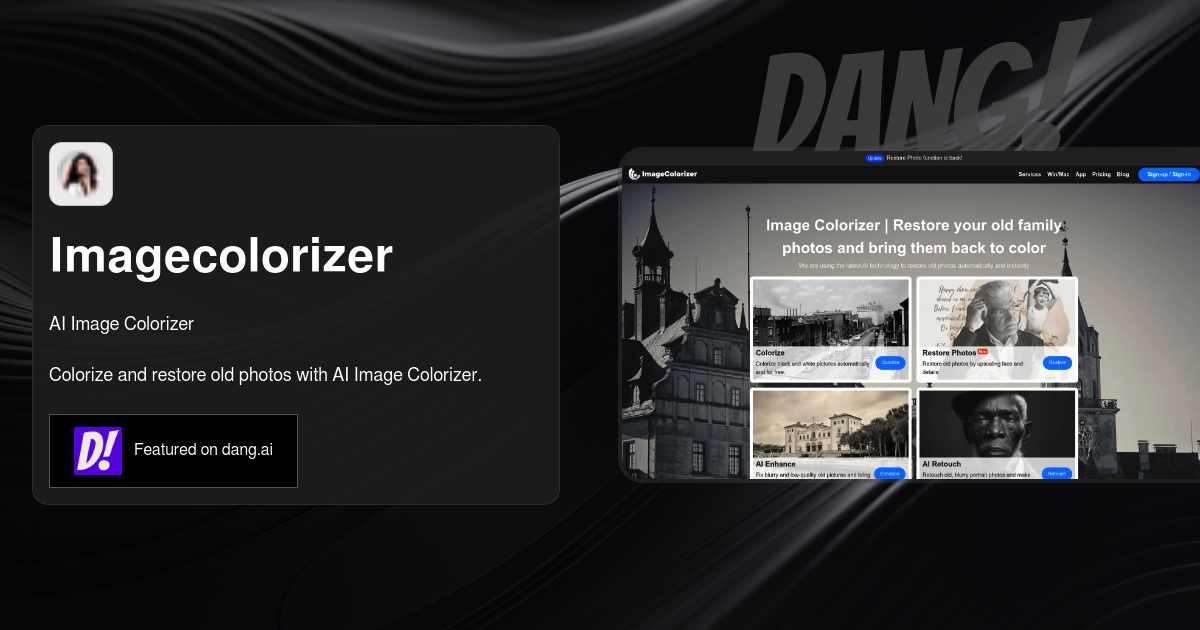 AI Image Colorizer - Imagecolorizer
