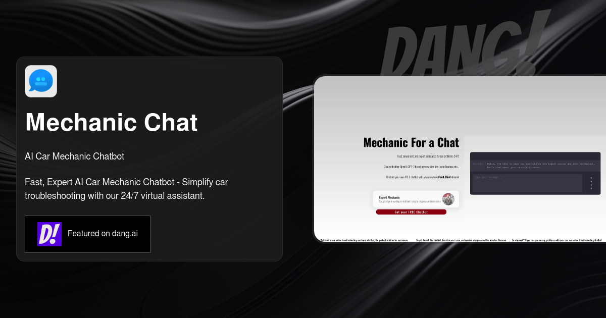 AI Car Mechanic Chatbot - Mechanic Chat - What happened to mechanic.fora.chat? Why Did Mechanic ...