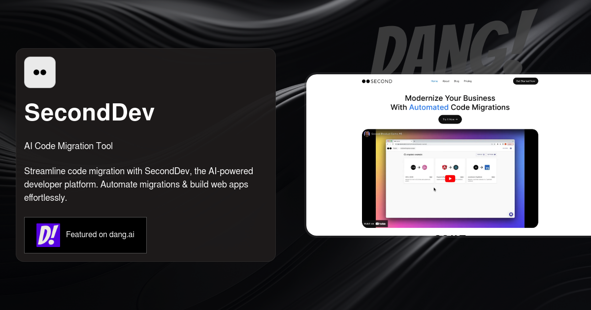 AI Code Migration Tool - SecondDev