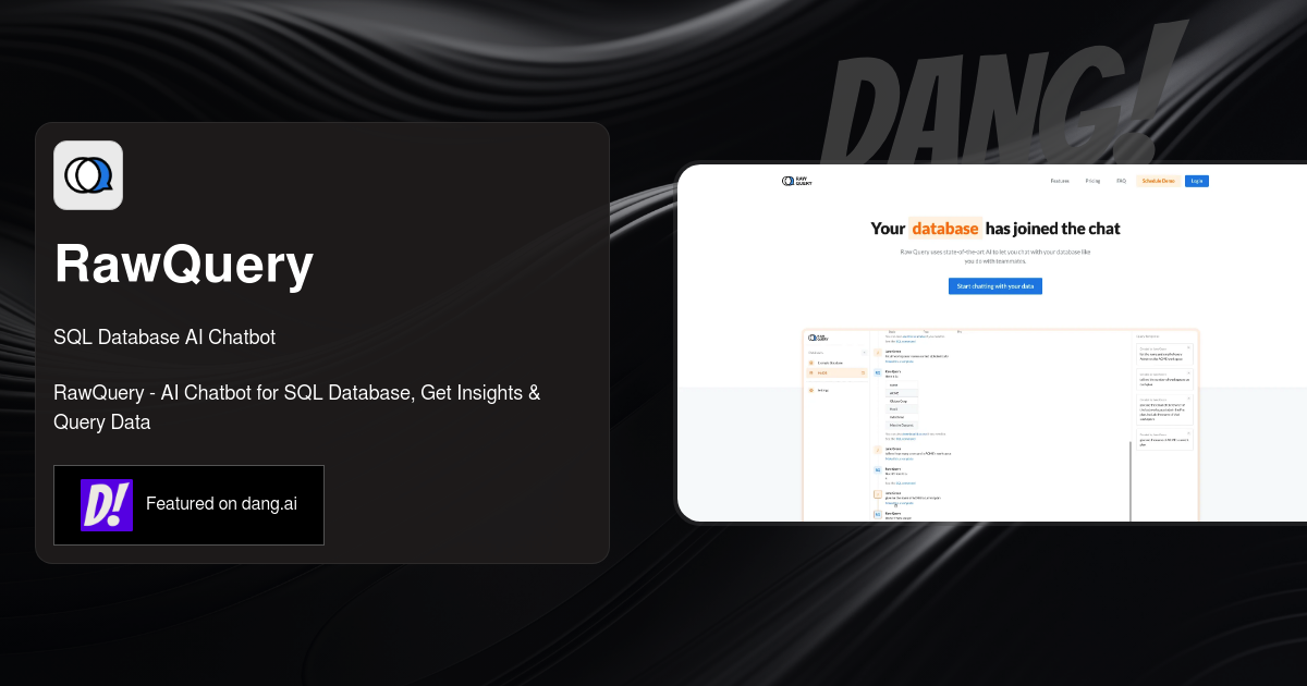 SQL Database AI Chatbot - RawQuery