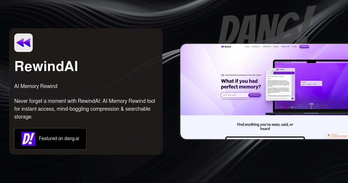 AI Memory Rewind - RewindAI