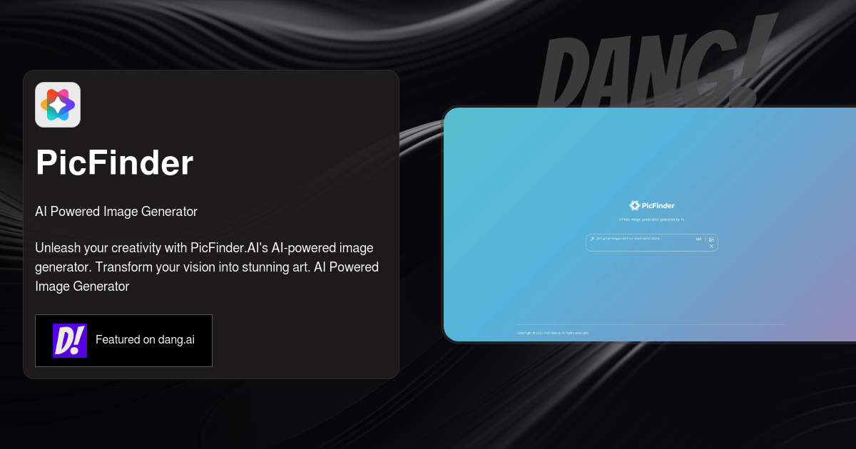 AI Powered Image Generator - PicFinder