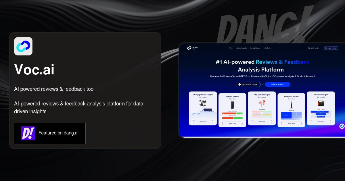 AI powered reviews & feedback tool - Voc.ai