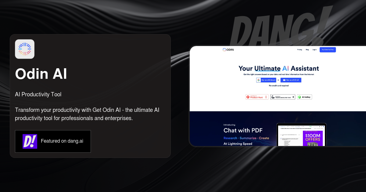 AI Productivity Tool - Odin AI