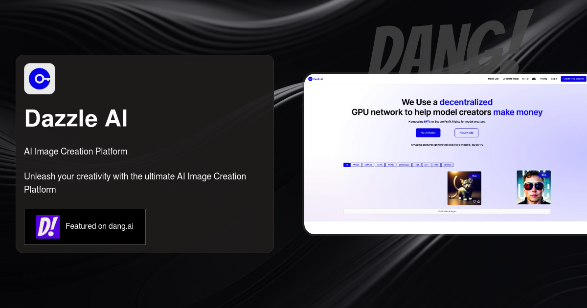 AI Image Creation Platform - Dazzle AI - What happened to dazzleai.network? Why Did Dazzle AI ...