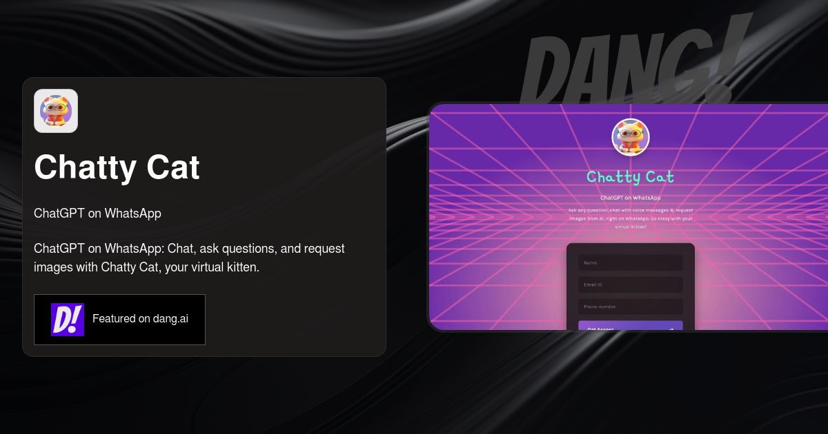 ChatGPT on WhatsApp - Chatty Cat - What happened to chattycat.ju.mp? Why Did Chatty Cat Shut Down?