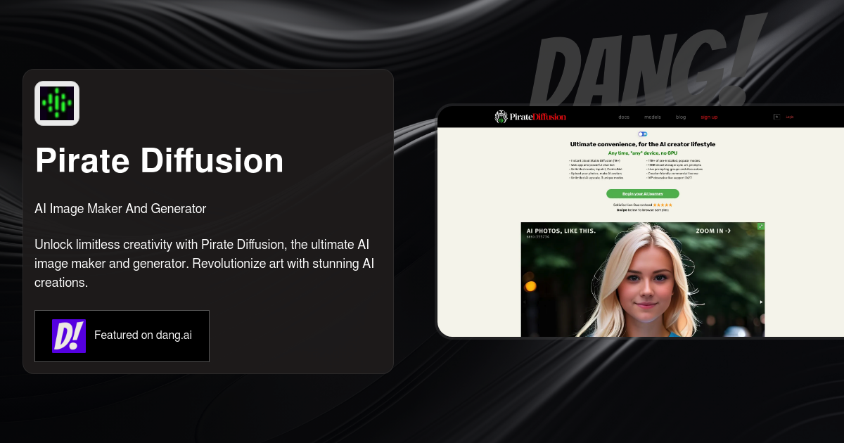 AI Image Maker And Generator - Pirate Diffusion