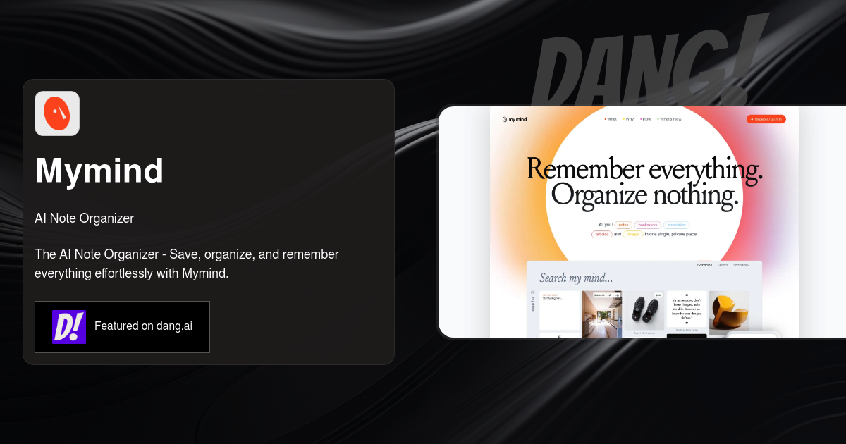 AI Note Organizer - Mymind