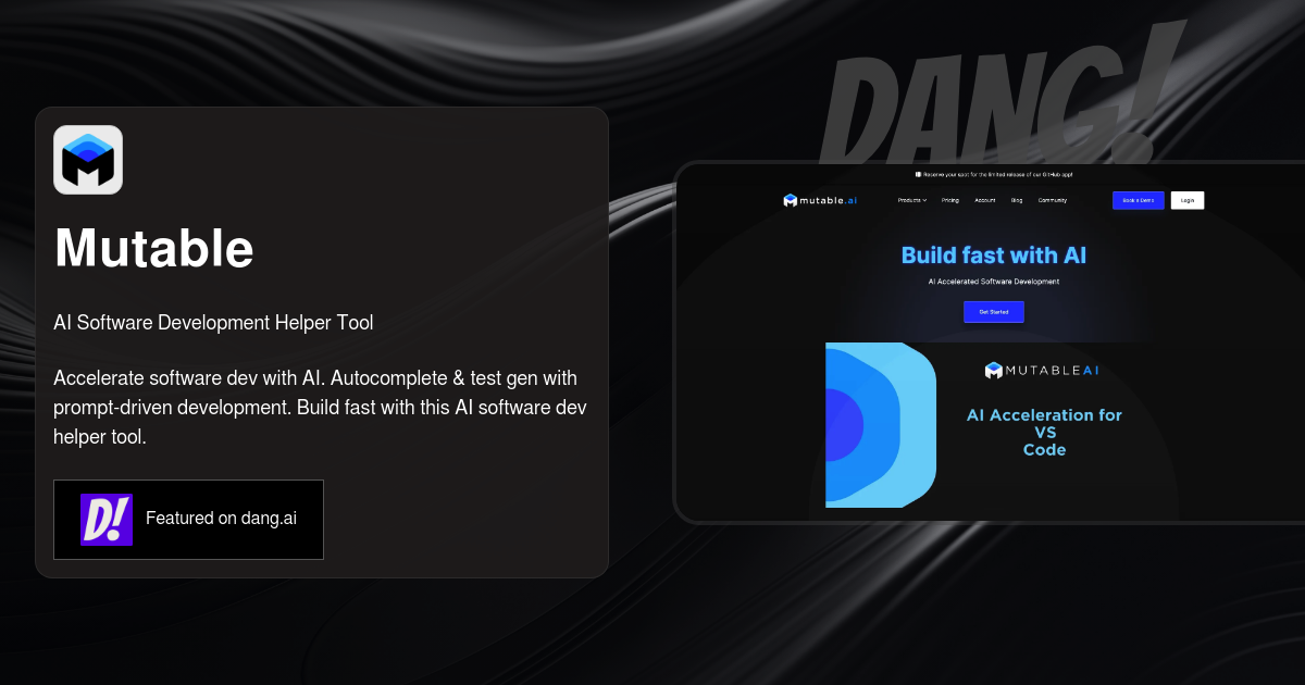 AI Software Development Helper Tool - Mutable - What happened to mutable.ai? Why Did Mutable ...