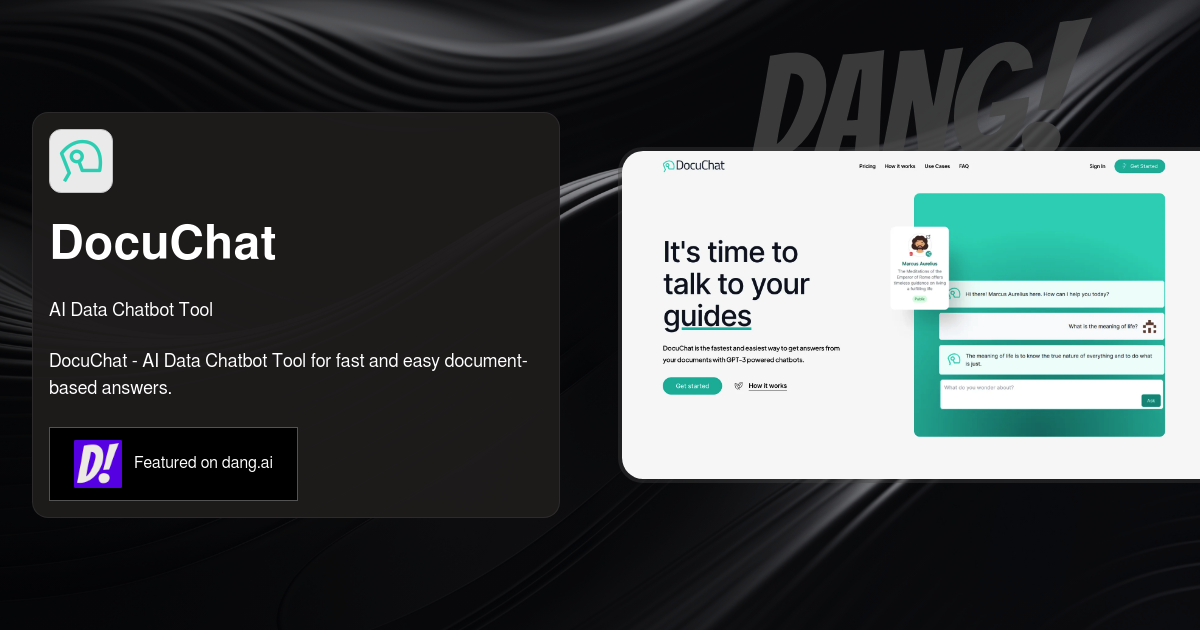 AI Data Chatbot Tool - DocuChat