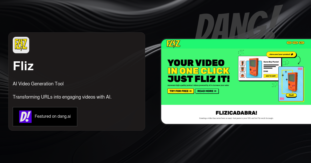 AI Video Generation Tool - Fliz