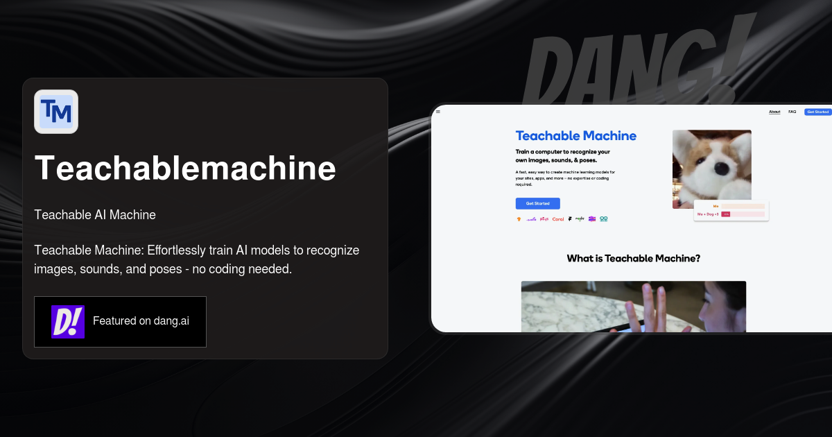 Teachable AI Machine - Teachablemachine