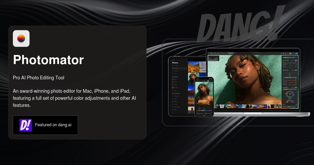 Pro AI Photo Editing Tool - Photomator