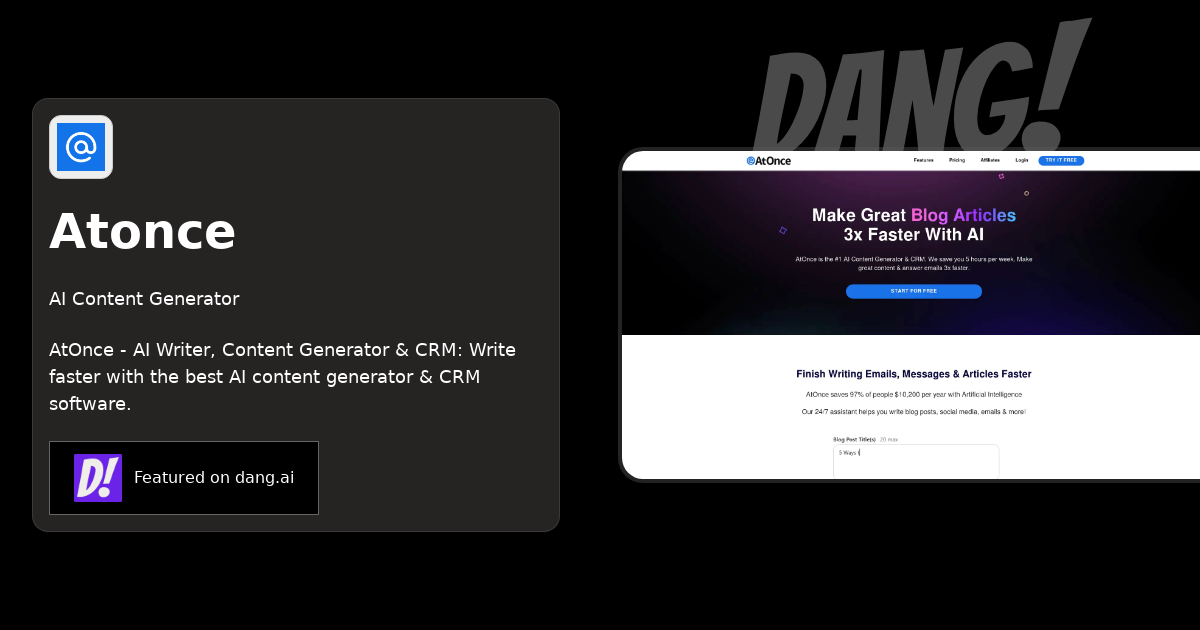AI Content Generator - Atonce - What happened to atonce.com? Why Did ...