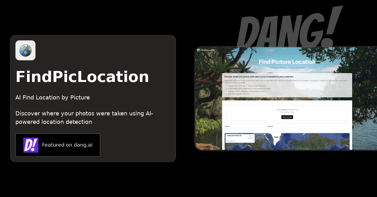 AI Find Location by Picture - FindPicLocation