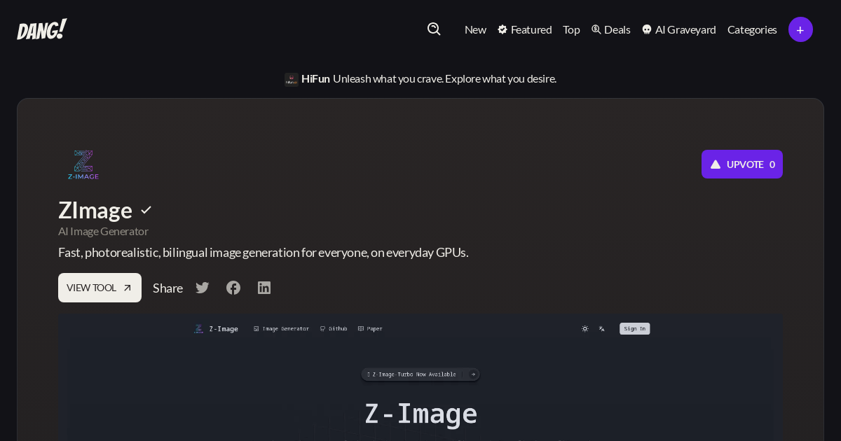 AI Image Generator - ZImage