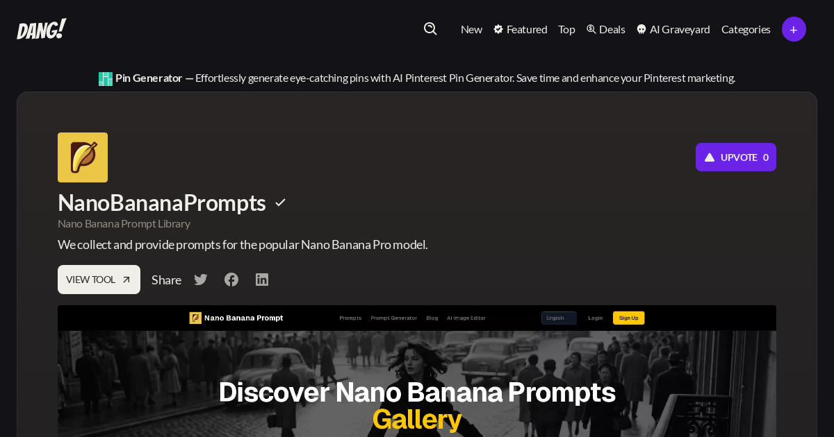 Nano Banana Prompt Library - NanoBananaPrompts - What happened to ...