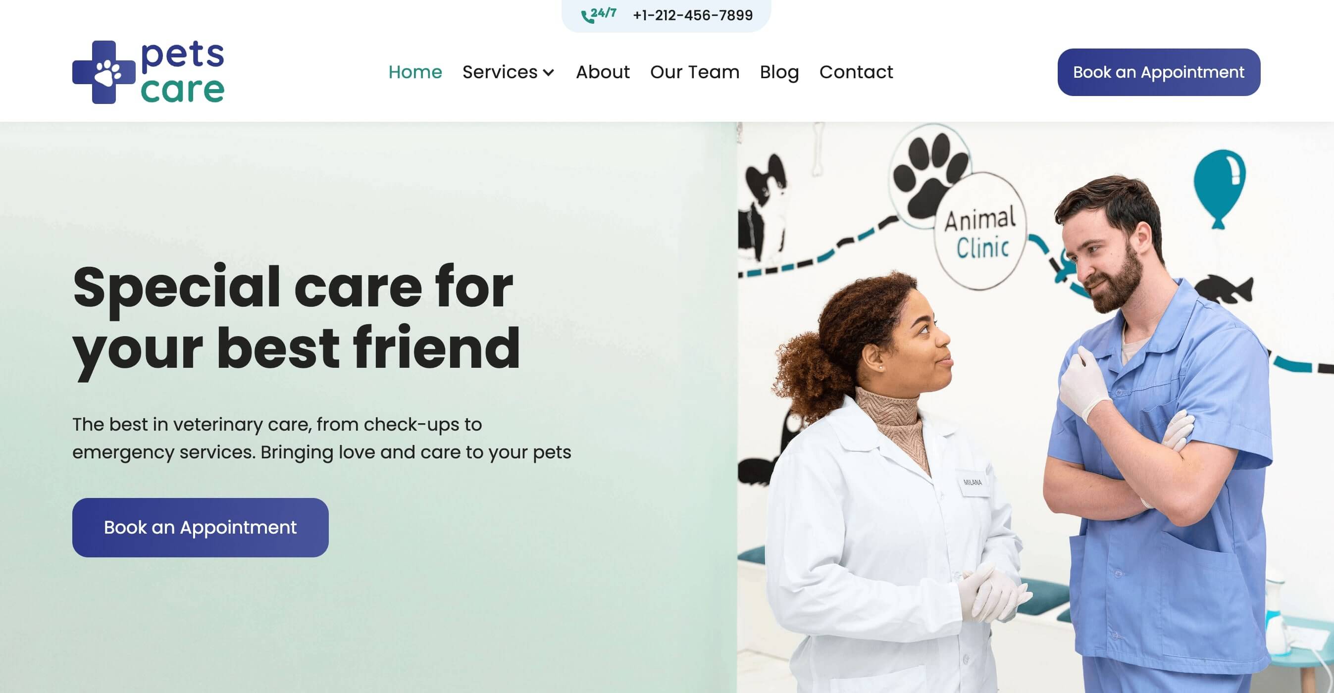 Styleguide - Pets Care - Webflow HTML website template