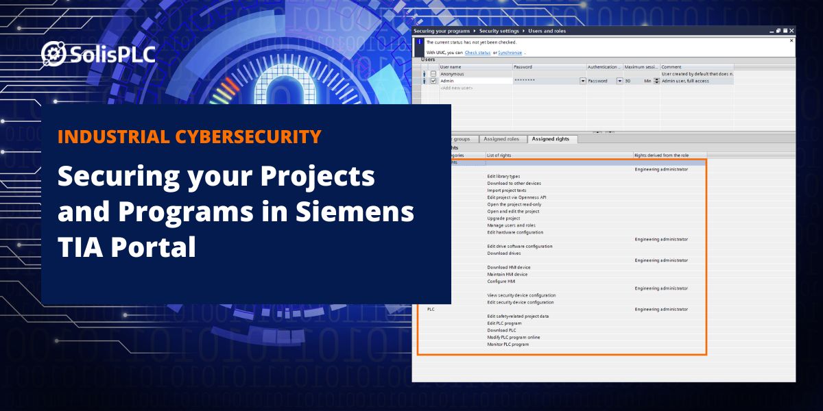 Securing your Projects and Programs in Siemens TIA Portal