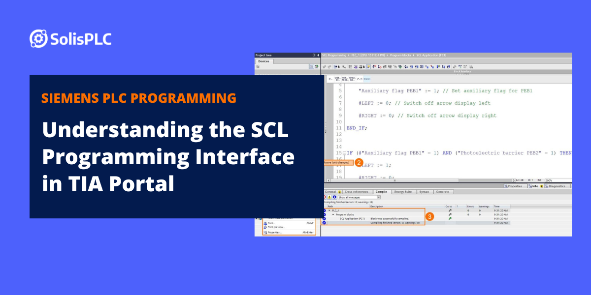Understanding the SCL Programming Interface in TIA Portal
