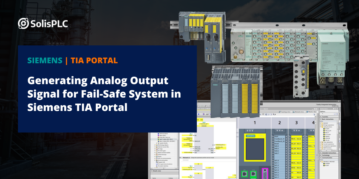 Generating Analog Output Signal for Fail-Safe System in Siemens TIA Portal