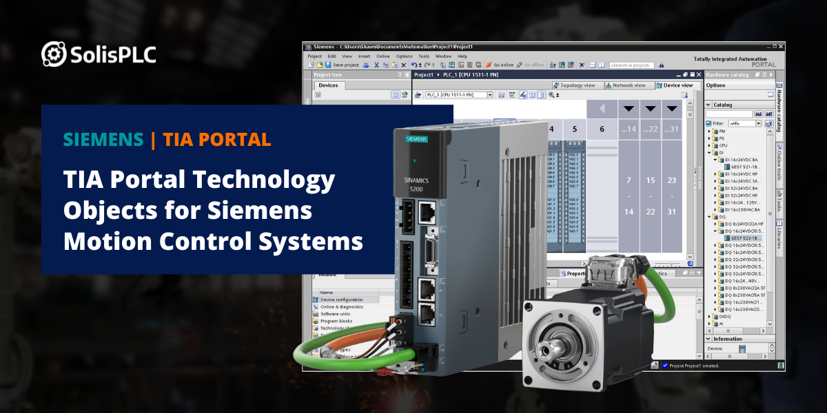 TIA Portal Technology Objects for Siemens Motion Control Systems
