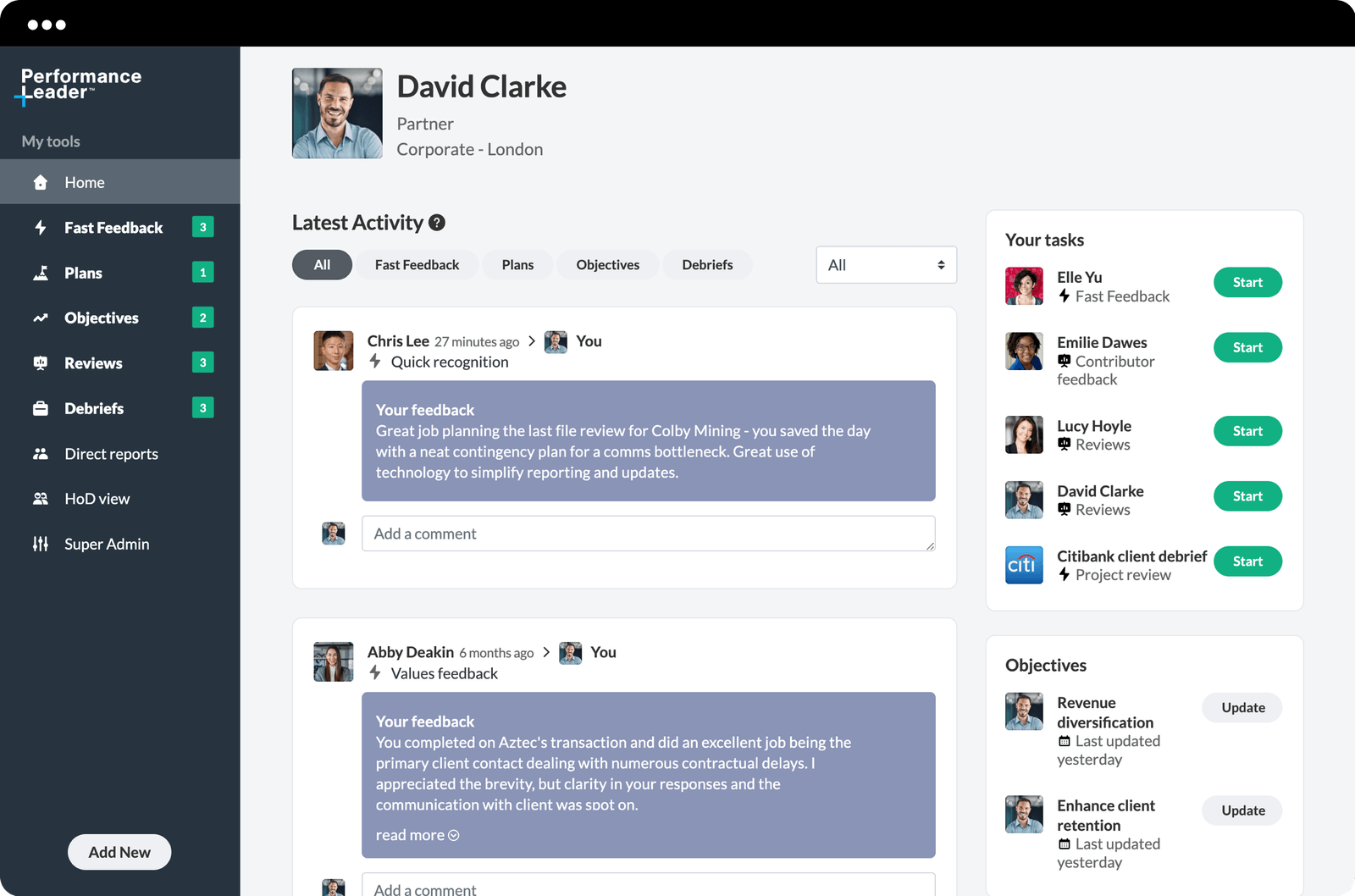 Performance Leader | Performance & Feedback Software For Professional Firms